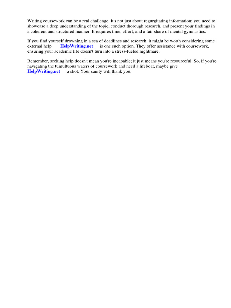 Coursework Information | Download Free PDF | Cognition
