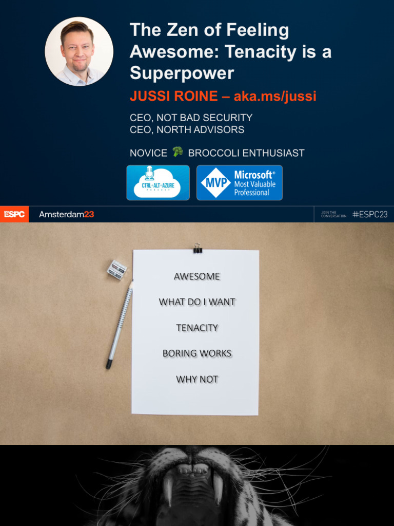 INSPIRE - [Inspire Stage] The Zen of Feeling Awesome_ Tenacity is a Superpower | PDF