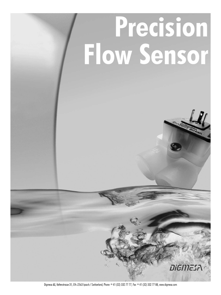 Precision Flow Sensor - Compress | PDF | Power Supply | Flow Measurement