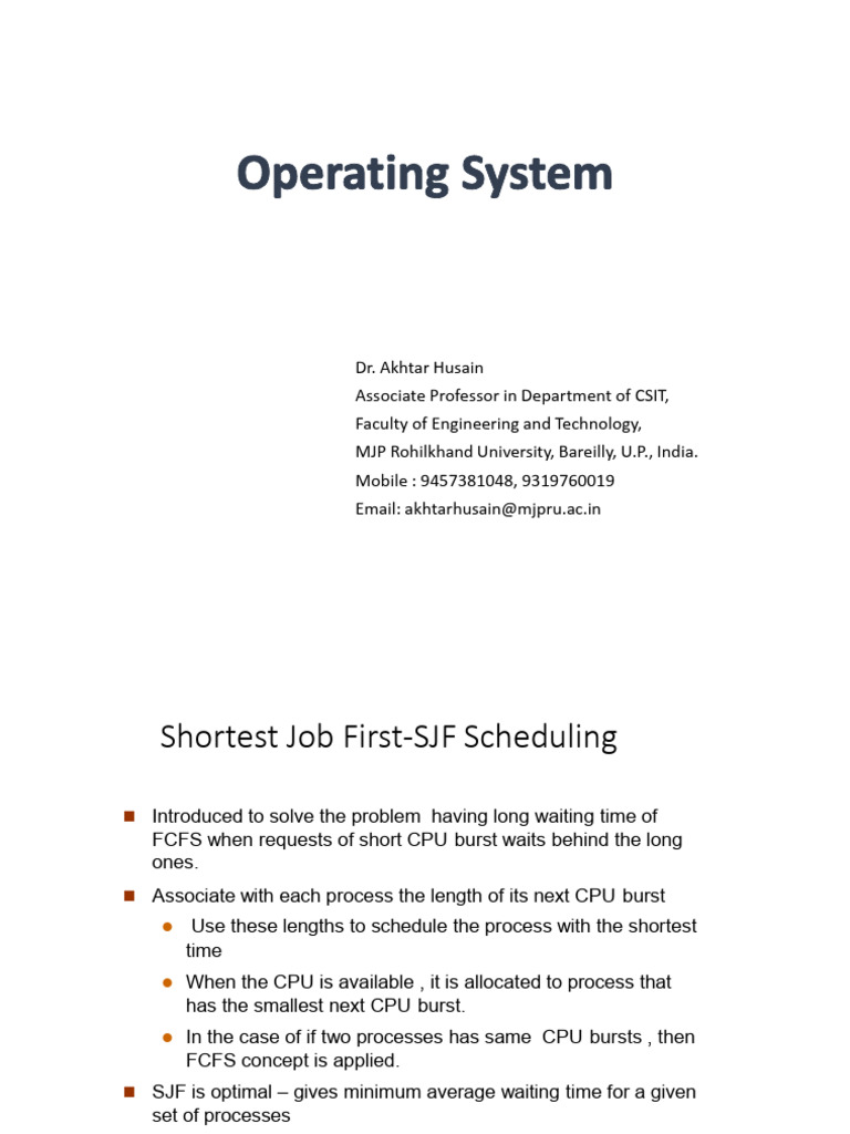 3 Cpu Scheduling SJF RSJF | PDF | Scheduling (Computing) | Theoretical Computer Science