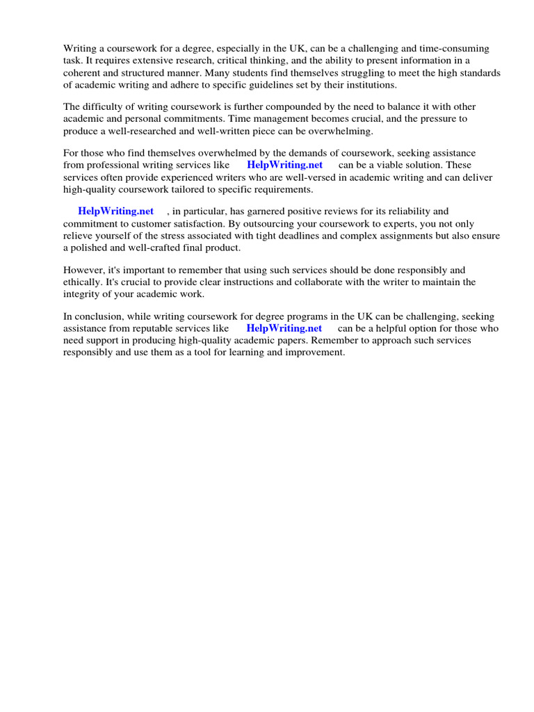 Coursework Based Degrees Uk | PDF | Bachelor's Degree | Academic Degree