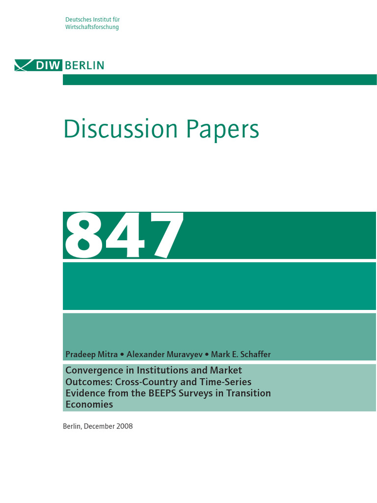 Discussion Papers | PDF | Economic Growth | Transition Economy