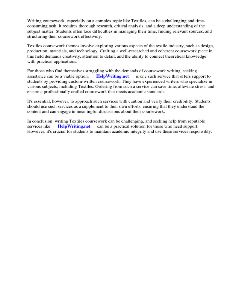 Textiles Coursework Themes | PDF | Facebook | Google Play