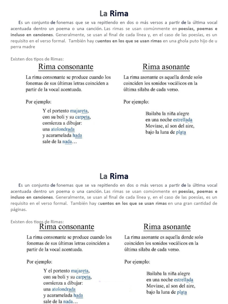 La Rima | PDF