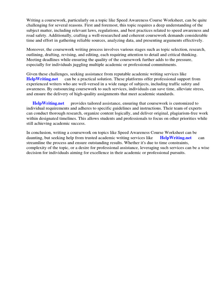 Speed Awareness Course Worksheet | PDF | Speed Limit | Http Cookie