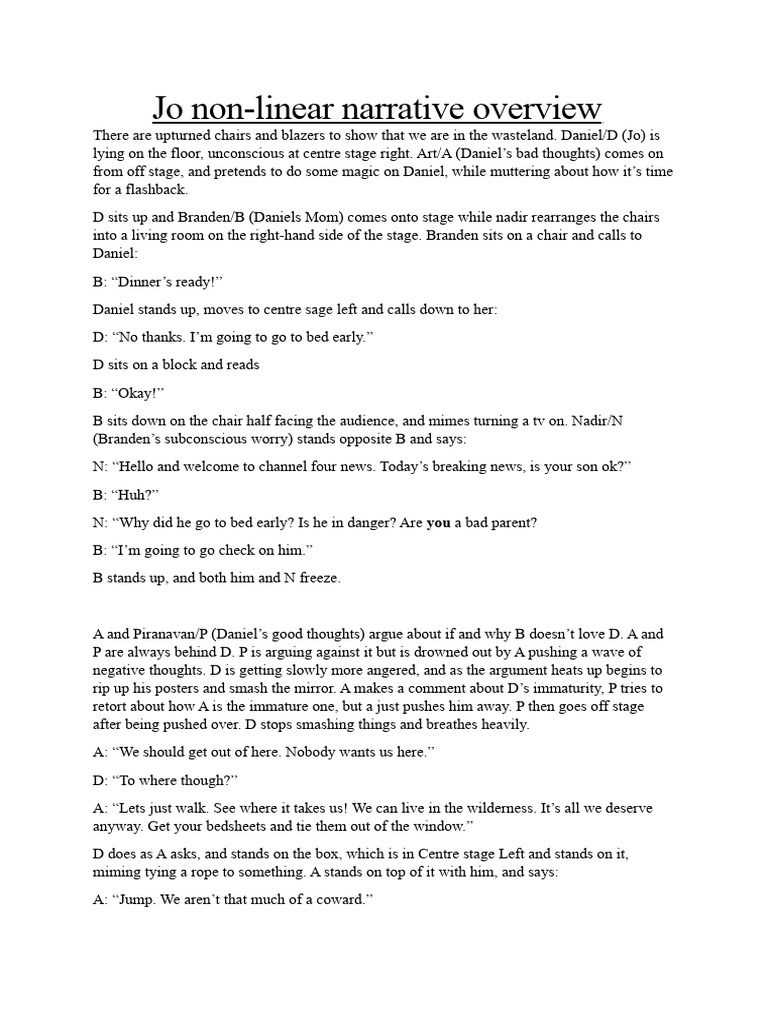 Jo Non-Linear Script | PDF