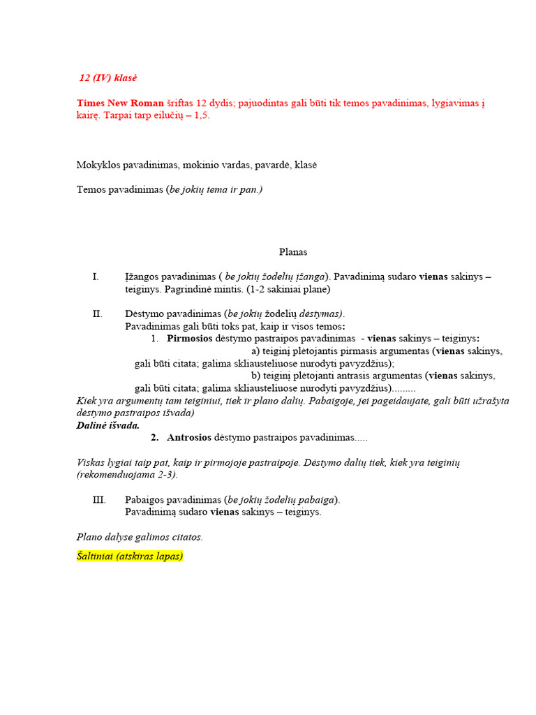 12 Klase Isk. | PDF