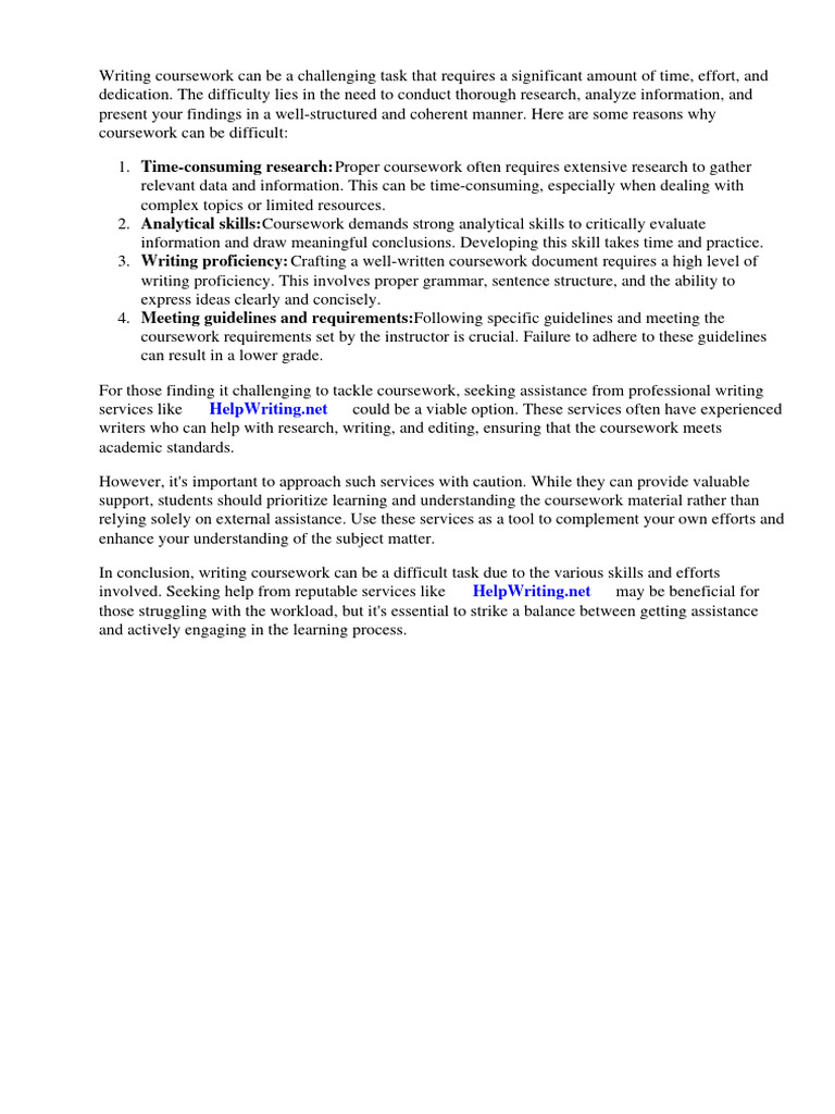 How To Do Coursework | PDF | Thesis | Essays