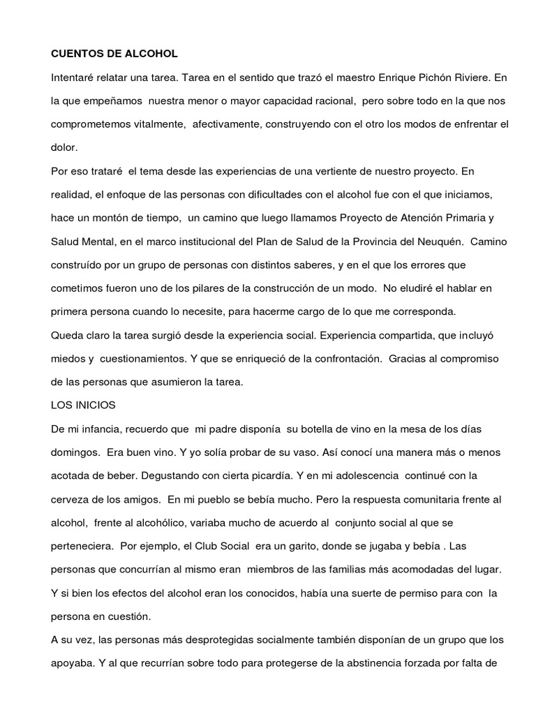 CUENTOS DE ALCOHOL-Arrue | PDF