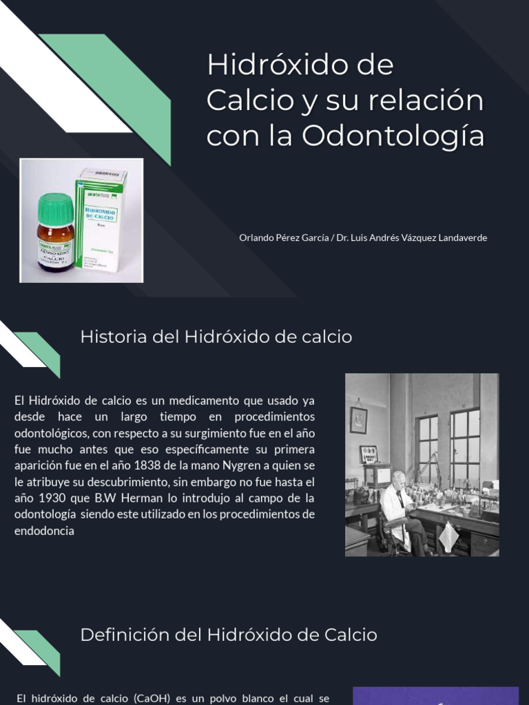 Presentacion Hidroxido de Calcio | PDF