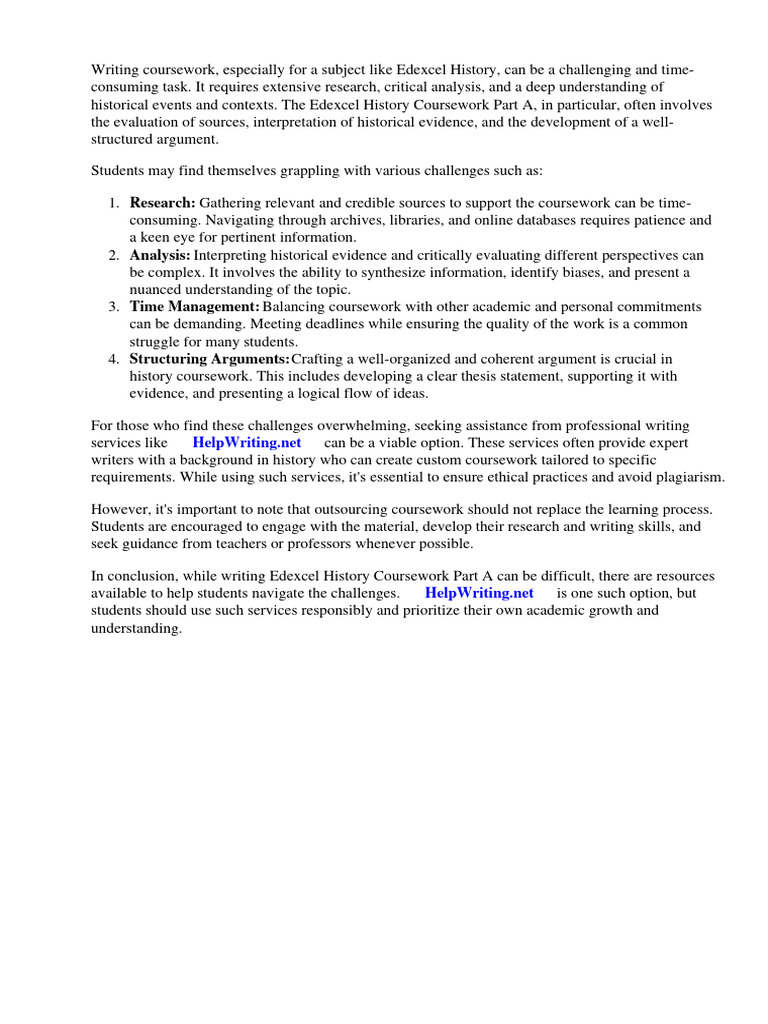 Edexcel History Coursework Part A | PDF | Critical Thinking Edexcel History Coursework Part A | PDF | Critical Thinking