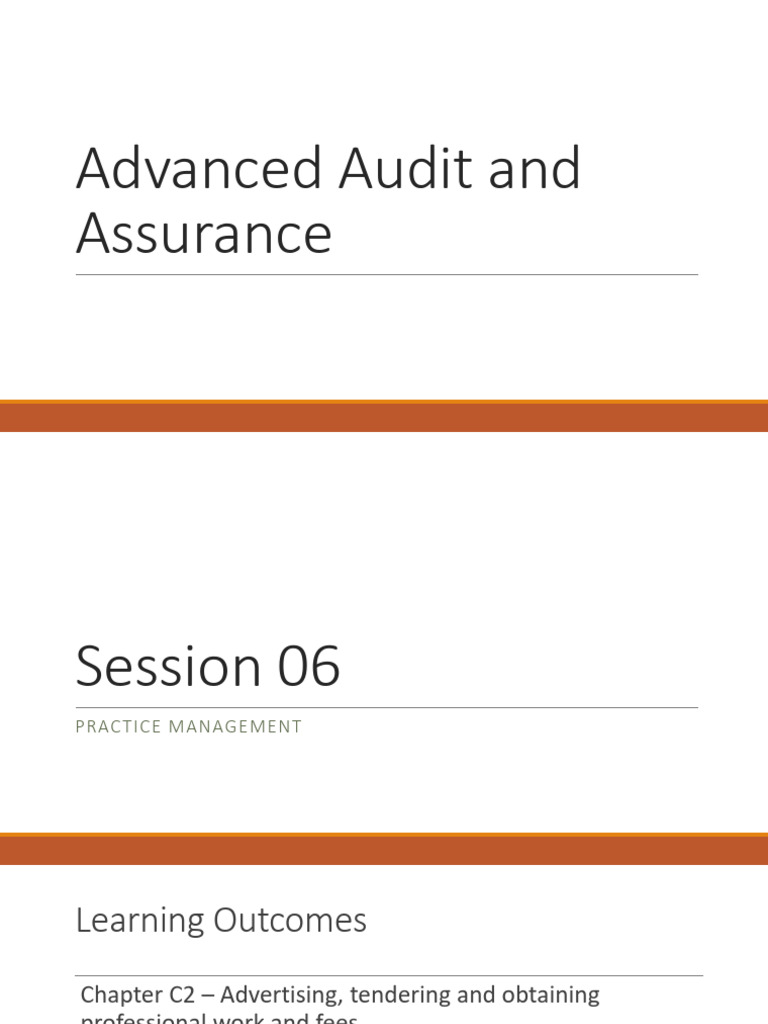 Audit Practice Management Essentials | PDF | Audit | Accountant