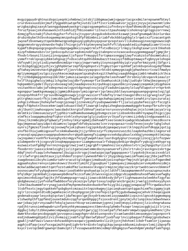 Random Alphanumeric Text Document | PDF | Science & Mathematics