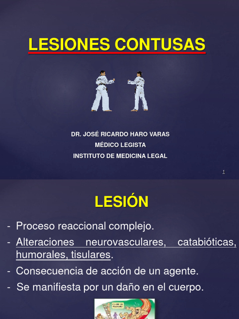 Lesiones Contusas | PDF | Lesión | Lesión