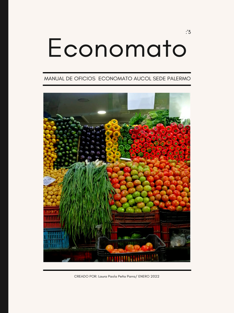 Manual de Oficios Economato AUCOL Sede Dos - 1 | PDF | Vegetales ...