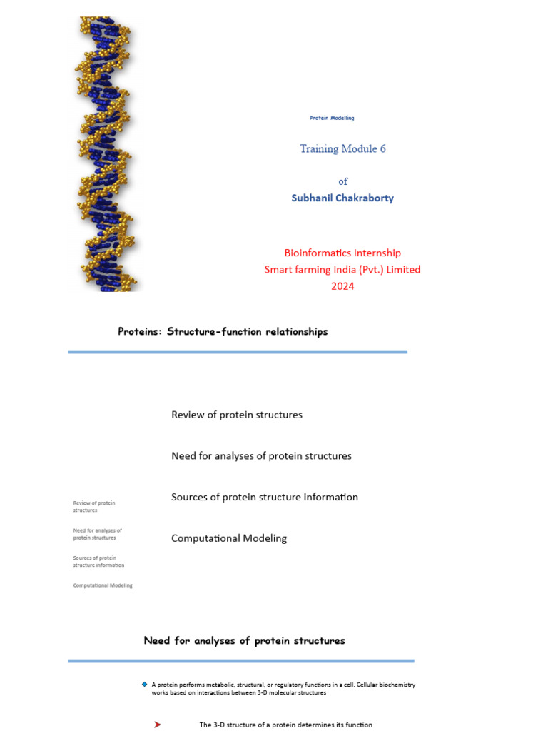 Bioinformatics TM6 | PDF | Protein Data Bank | Proteins