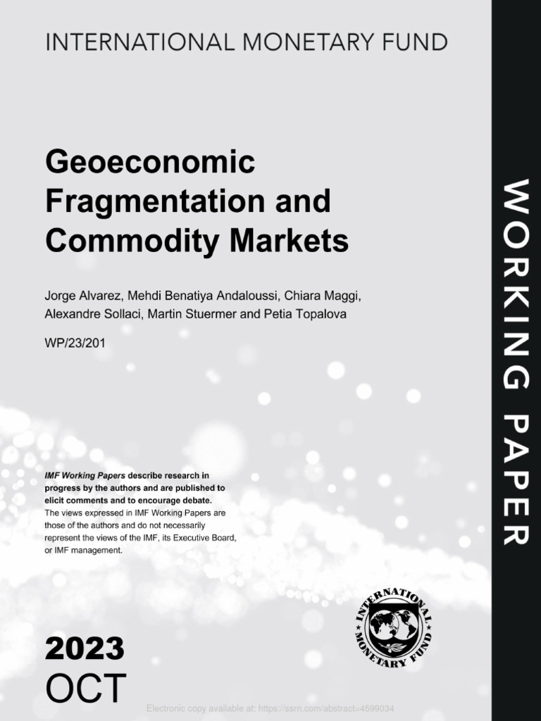 Stuermer2023 - Geoeconomic Fragmentation and Commodity Markets | PDF ...
