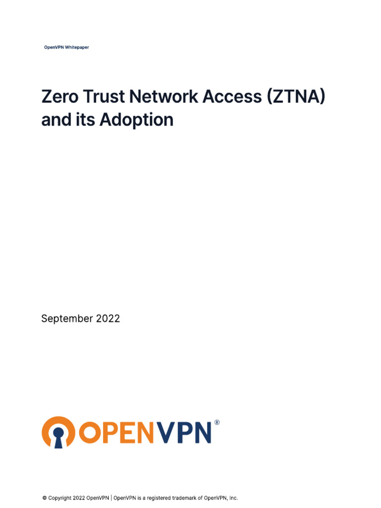 ZTNA Whitepaper | PDF | Computer Network | Cloud Computing
