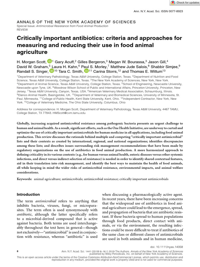Annals of The New York Academy of Sciences - 2019 - Scott - Critically ...