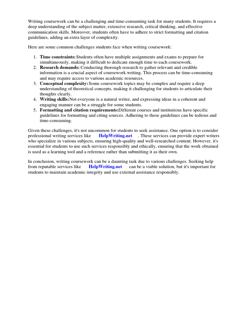 Sample Coursework Assignment | PDF | Information | Qualitative Research