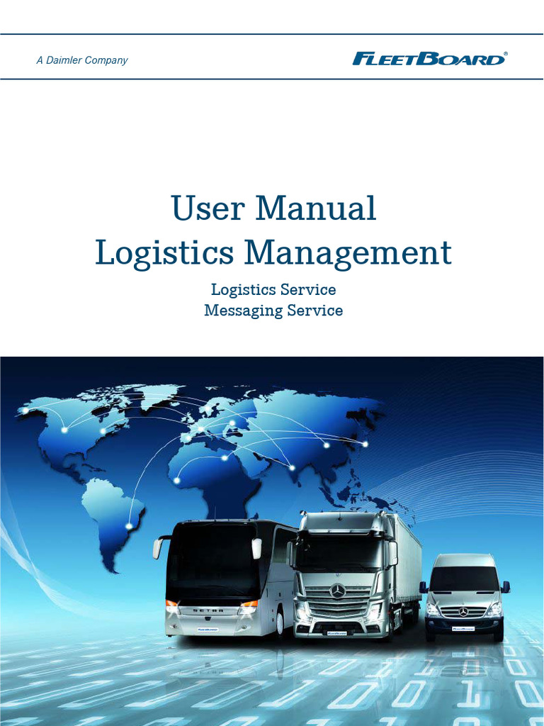 Logisticsmanagement Manual EN | PDF | Menu (Computing) | System Software