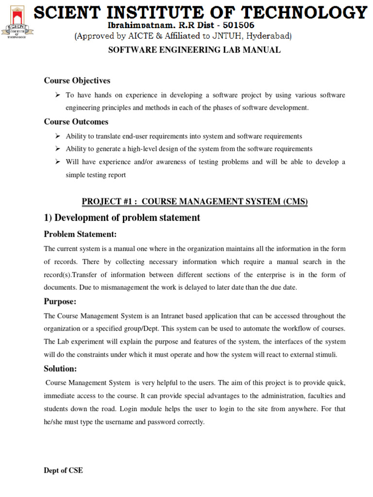 SE Lab Manual | Download Free PDF | Software Testing | Unit Testing