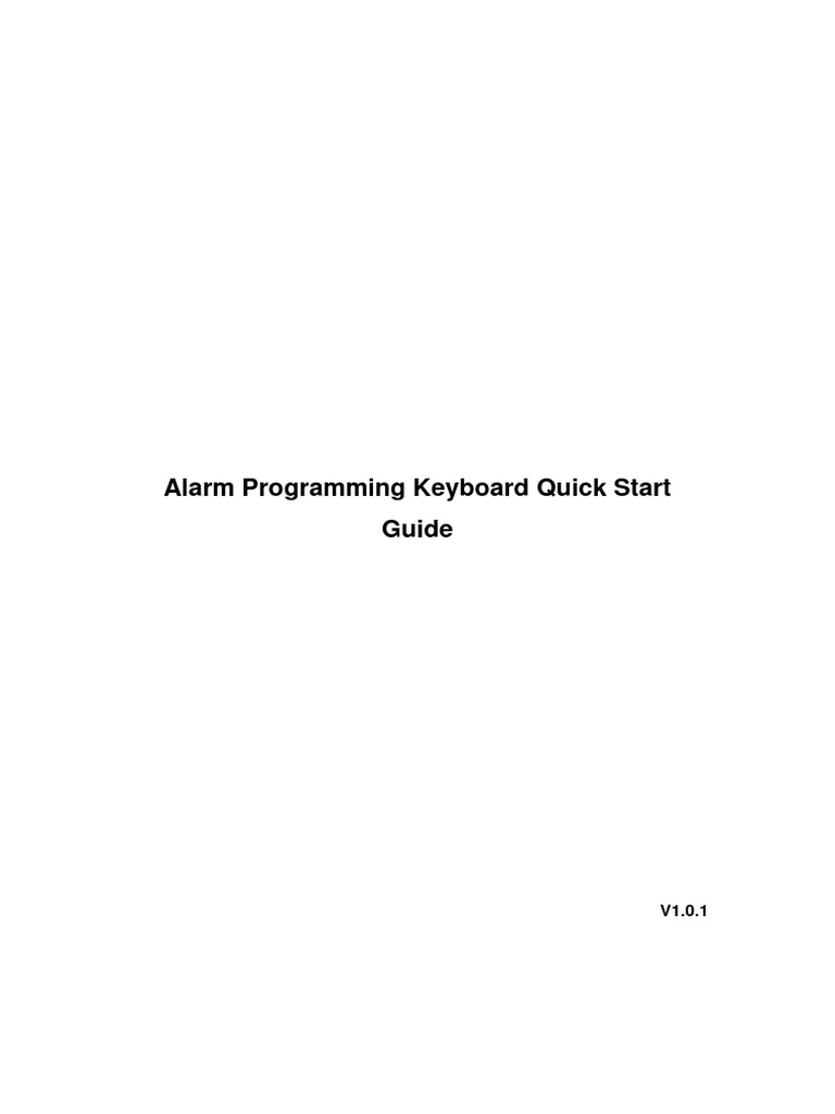 Alarm Programming Keyboard Guide | PDF | Computer Keyboard | Electrical ...