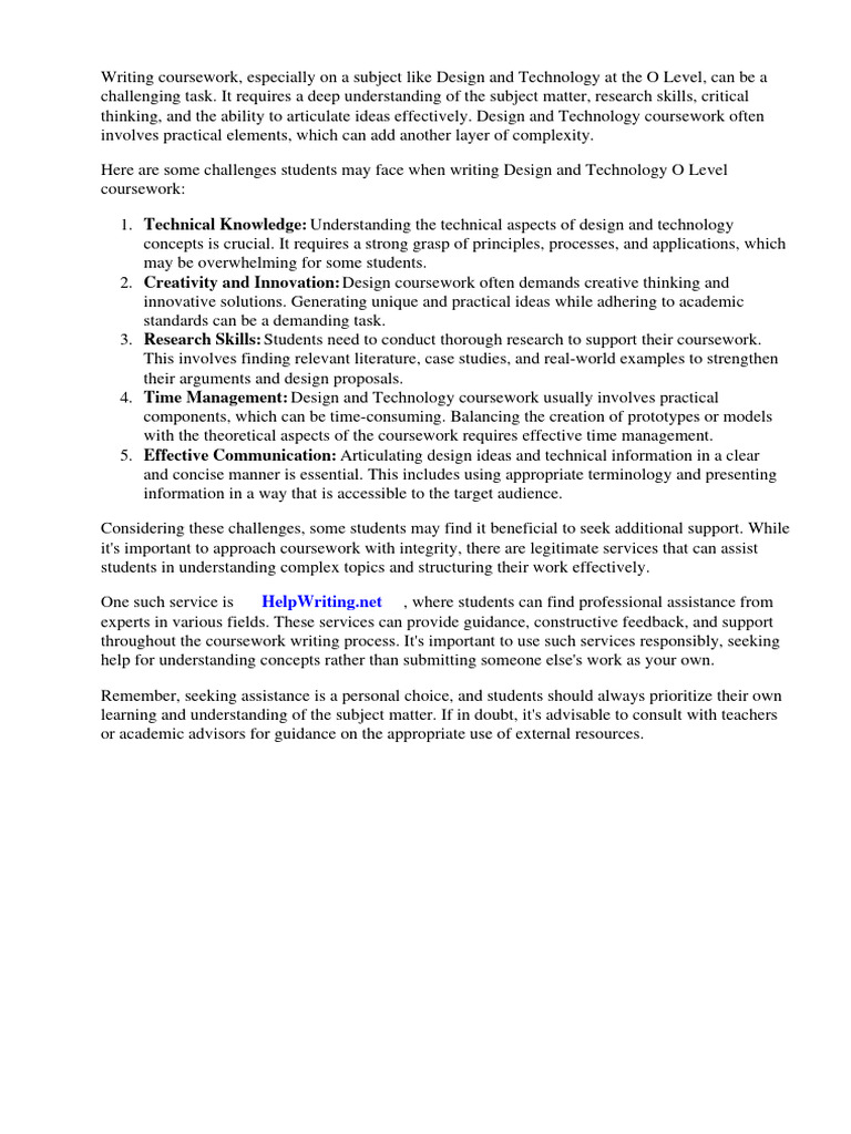 Design and Technology o Level Coursework | PDF | Creativity | Brand