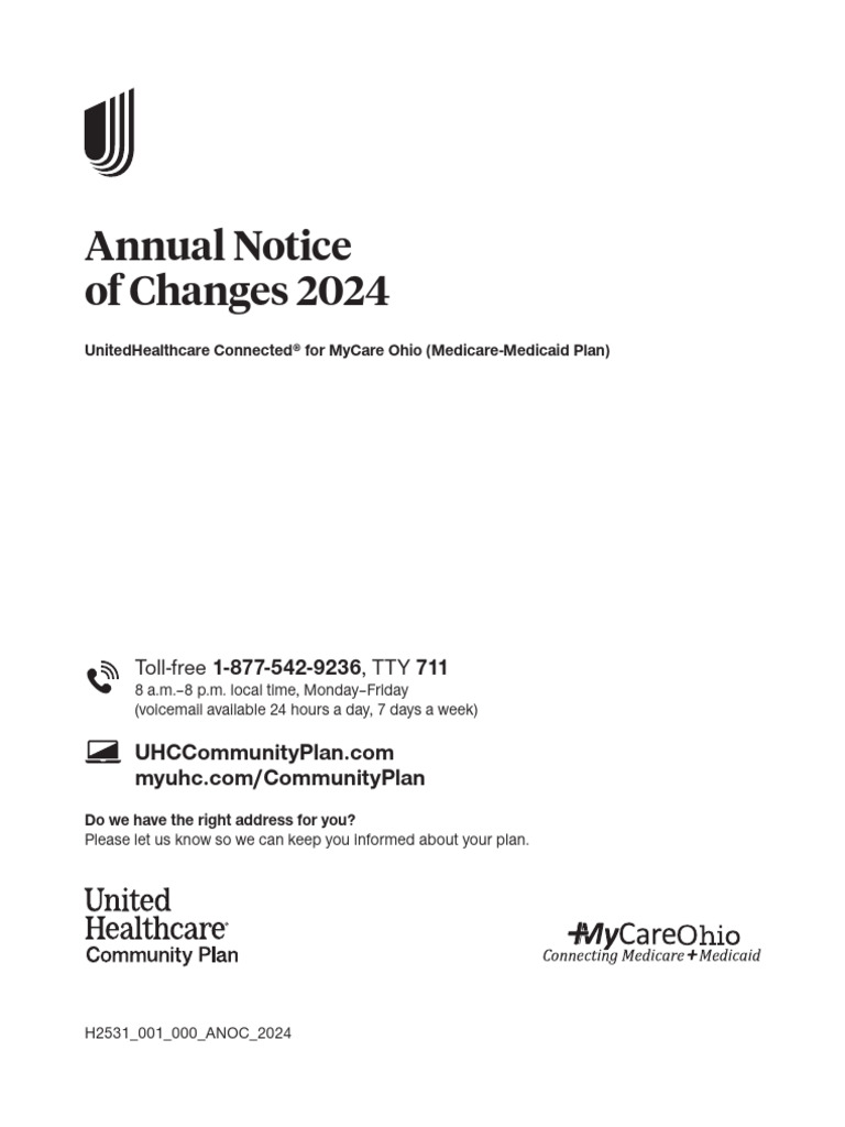 2024 Oh Anoc H2531 001 000 en | PDF | Medicare (United States) | Medicaid
