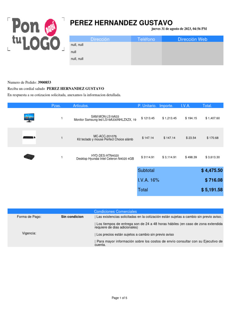 Desktop Hyundai Intel Core I3 8GB RAM 256GB PRECIO DISTRIBUIDOR 31 ...