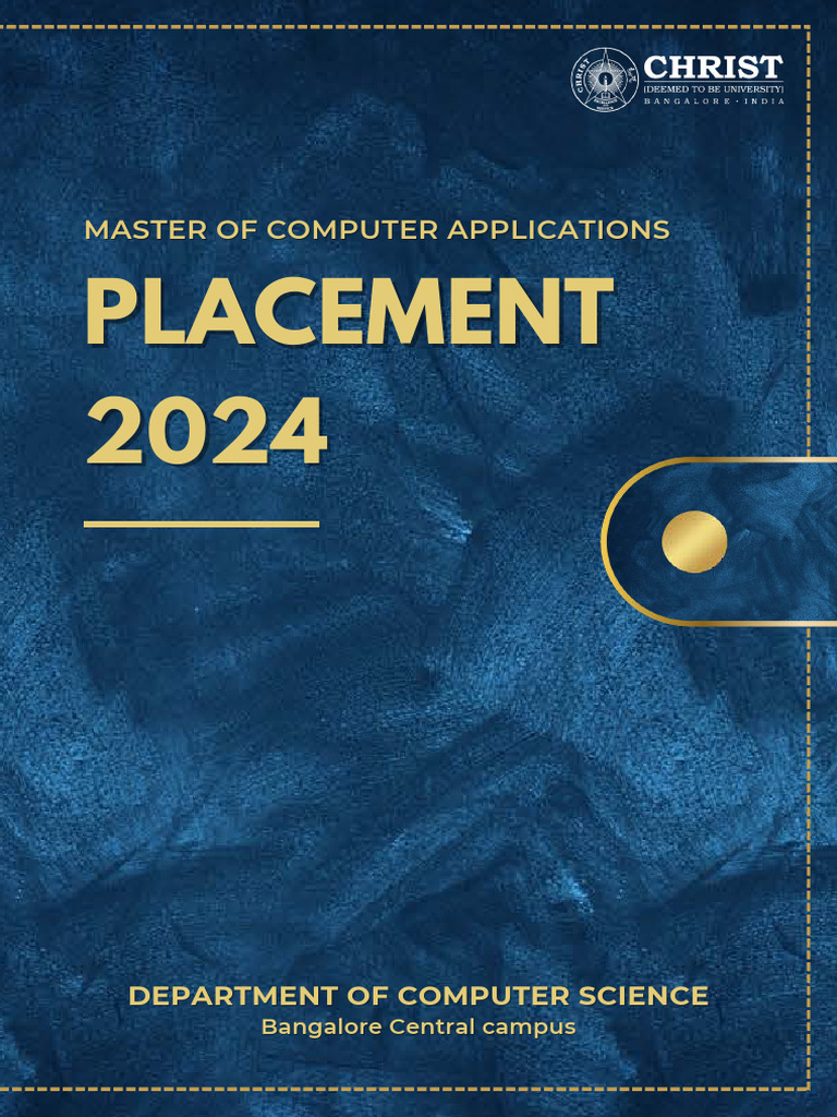 MCA Placement Brochure 2023-2024 | PDF | Internet Of Things | Cognitive Science