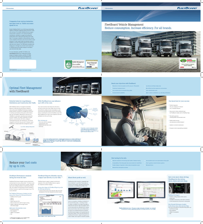 Mercedes Benz Trucks Fleetboard | PDF | Transport
