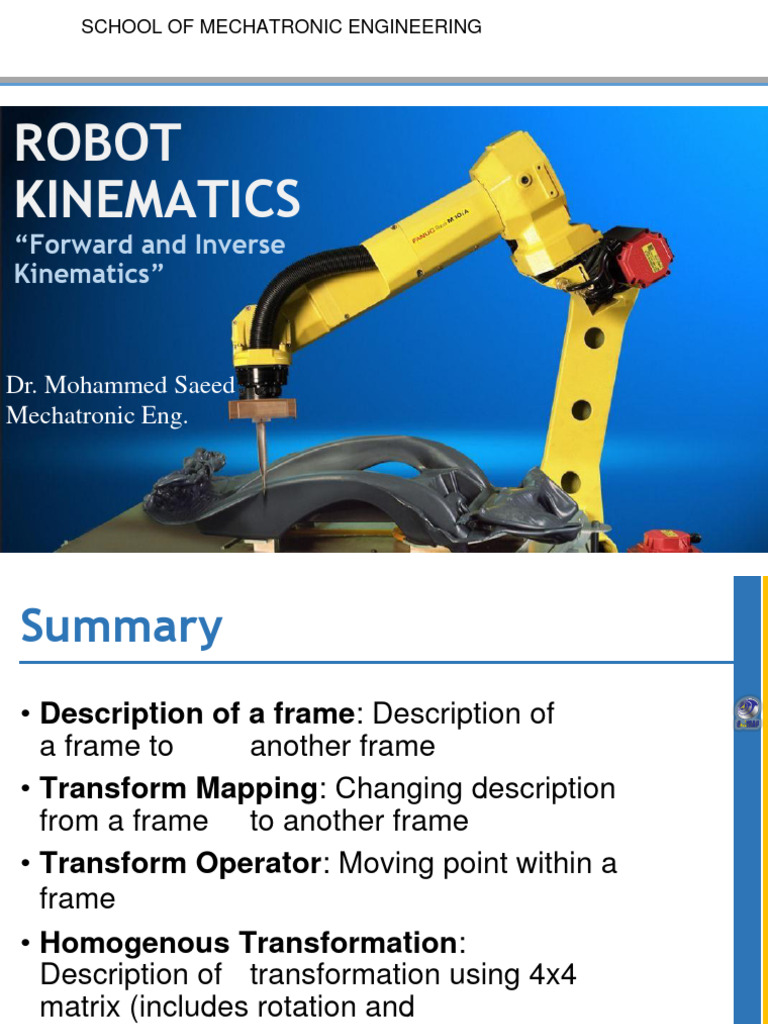 R4-Forward and Inverse Kinematics | PDF | Cartesian Coordinate System ...
