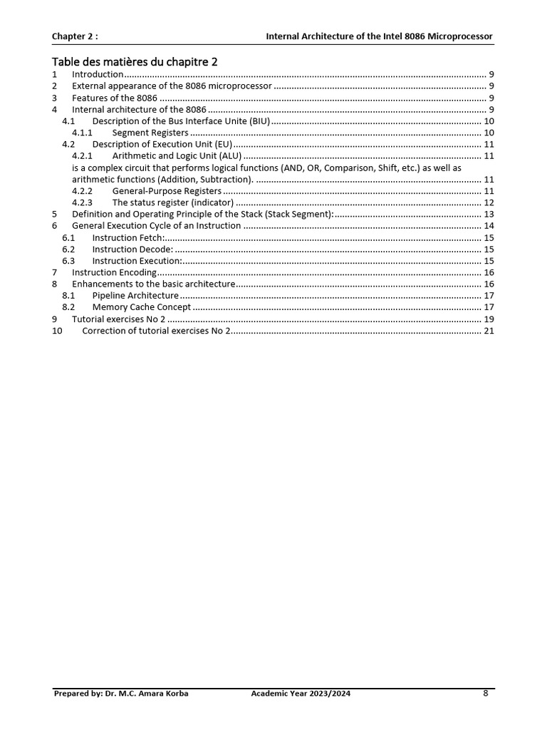 Chapter 2+correction of Exercises | Download Free PDF | Central Processing Unit | Cpu Cache