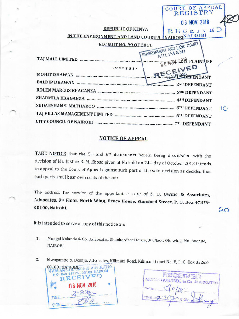 Notice of Appeal 480-482 | PDF