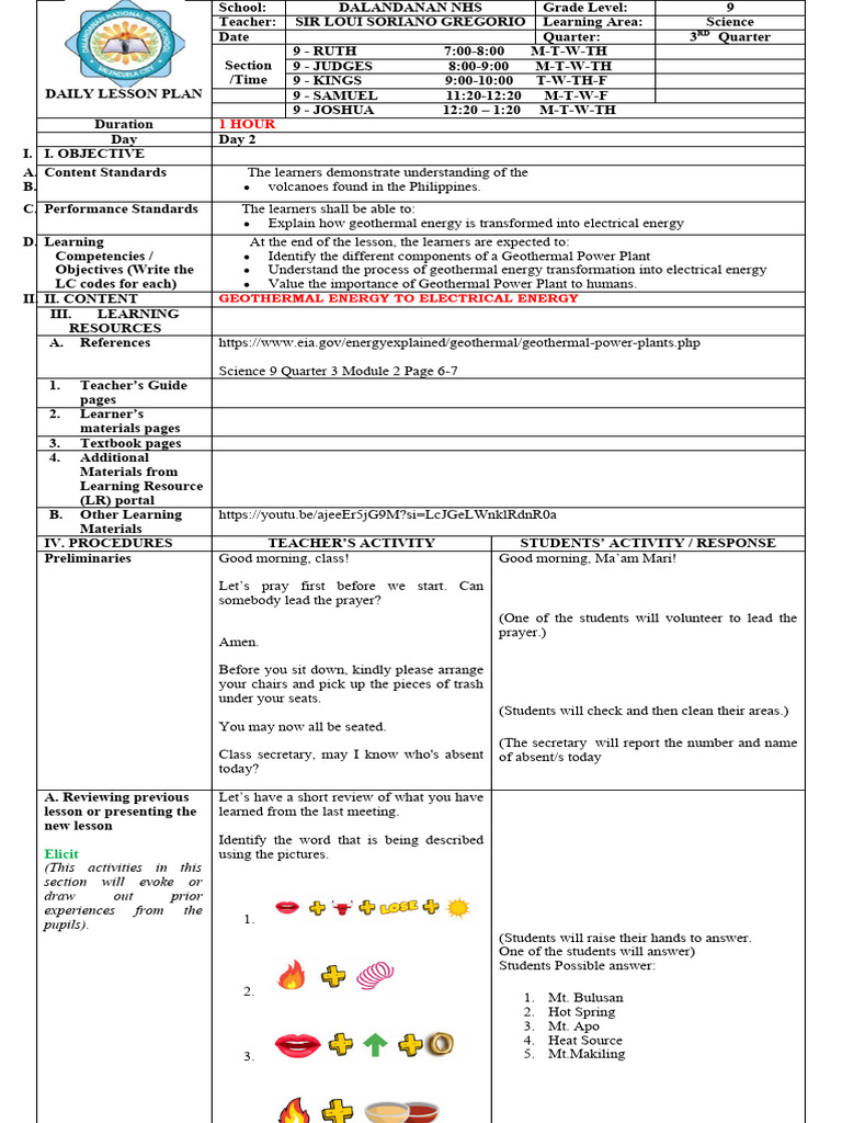 W3 - Day 2 | PDF | Learning | Geothermal Energy