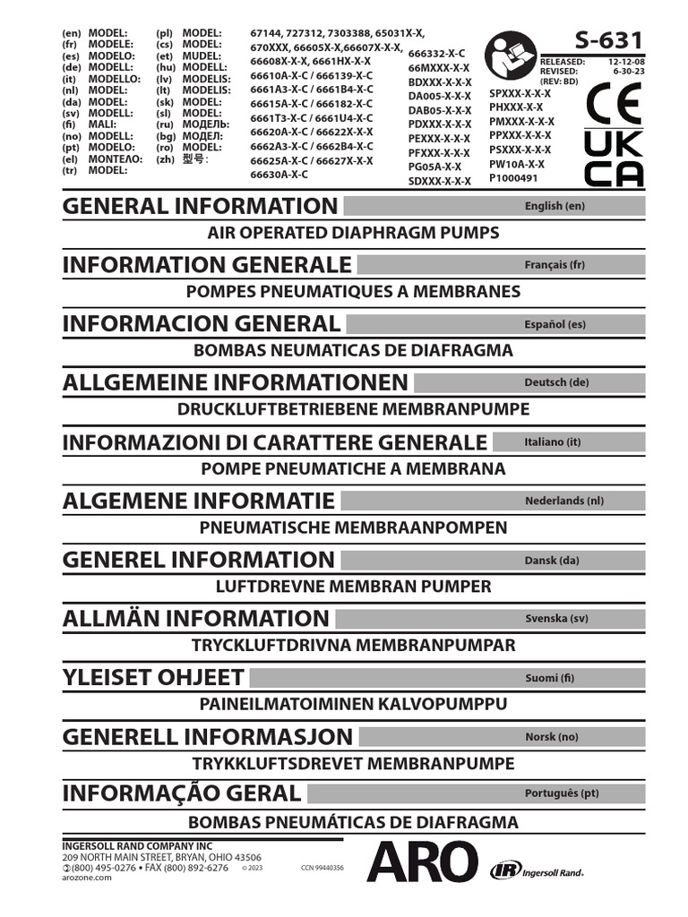 General Information Information Generale Informacion General Allgemeine ...