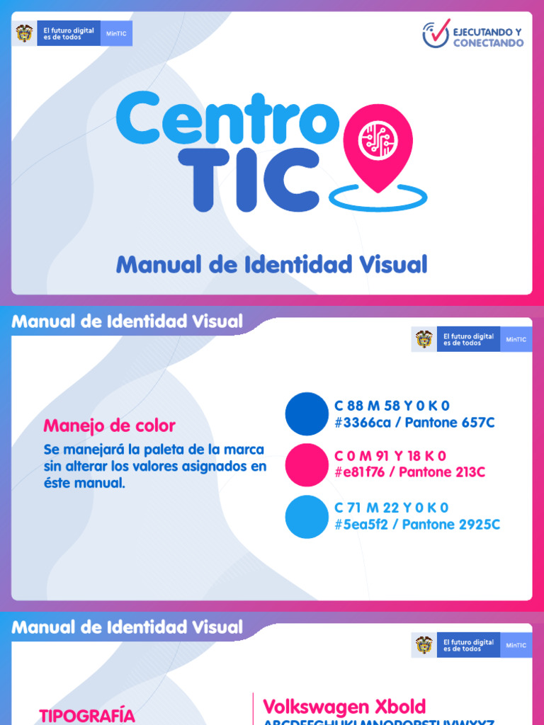 Manual de Identidad Visual Centro Tic | PDF | Materiales