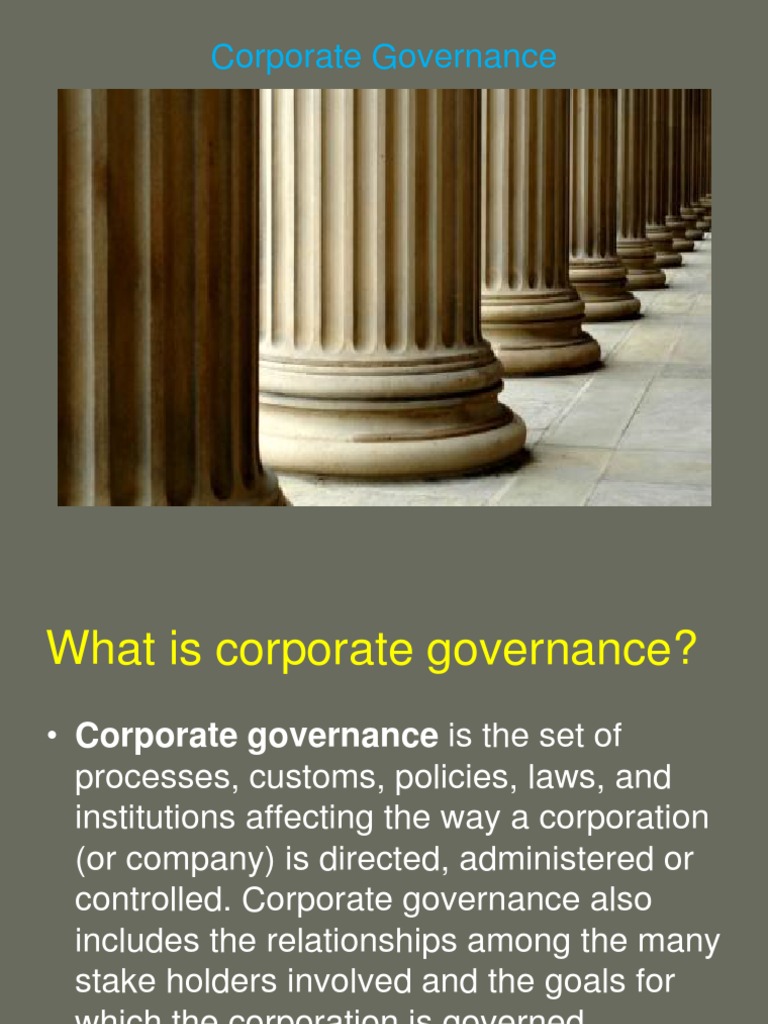 Corporate Governance Summary | PDF | Corporate Governance | Board Of ...