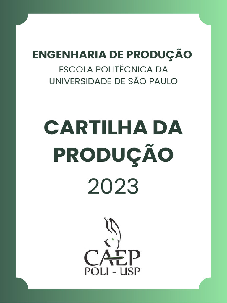 Cartilha Da Produção 2023 (CAEP-Poli USP) | PDF | Aquecimento global e ...