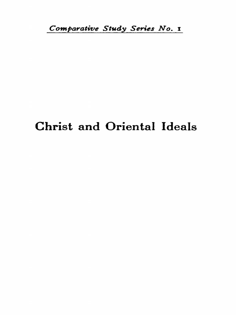 Christ and Oriental Ideals - Swami Paramananda | PDF
