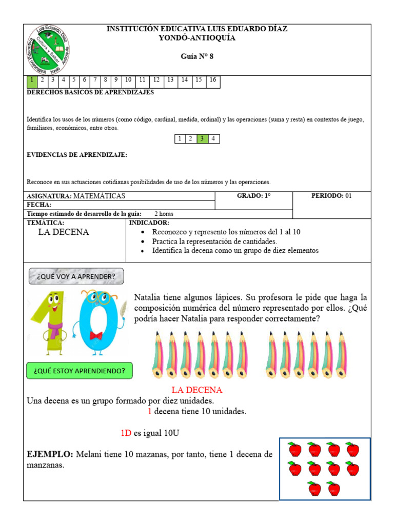 Guia de Matematicas 08 | PDF