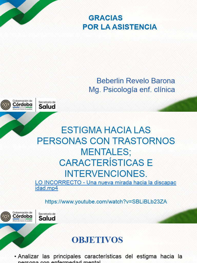 Estigma en Salud Mental: Estrategias y Consecuencias | PDF | Trastorno ...