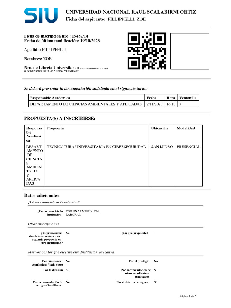 Preinscripcion Unso | PDF | Business