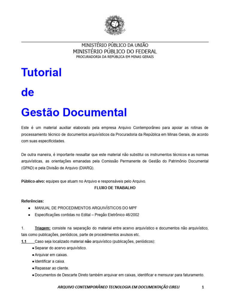 Tutorial Gestao Documental MPF Rev4.docx EMPRESTIMO | PDF