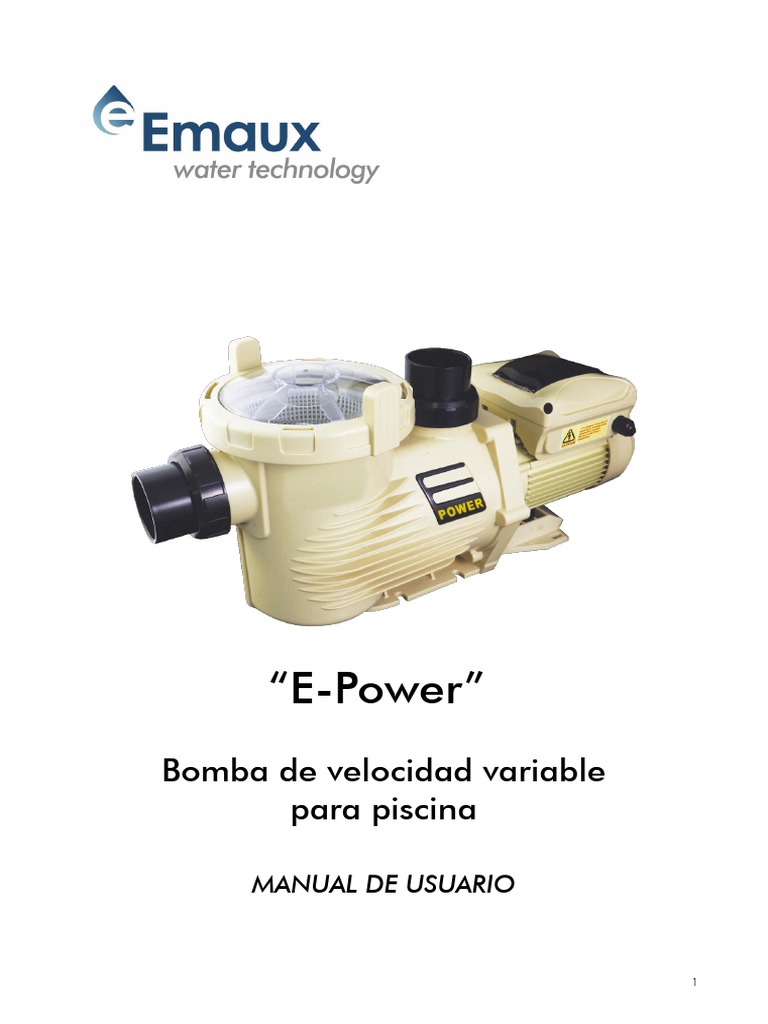 Emaux Epv Series Pump User Manual Spanish | PDF | Bomba | Ingenieria ... Emaux Epv Series Pump User Manual Spanish | PDF | Bomba | Ingenieria ...