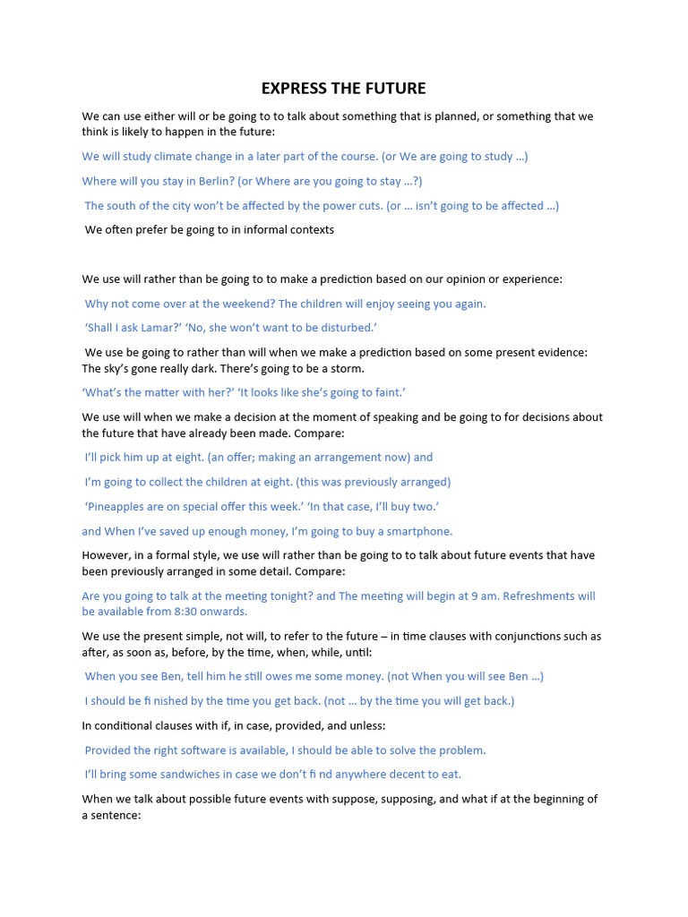 Express The Future | PDF | Linguistics