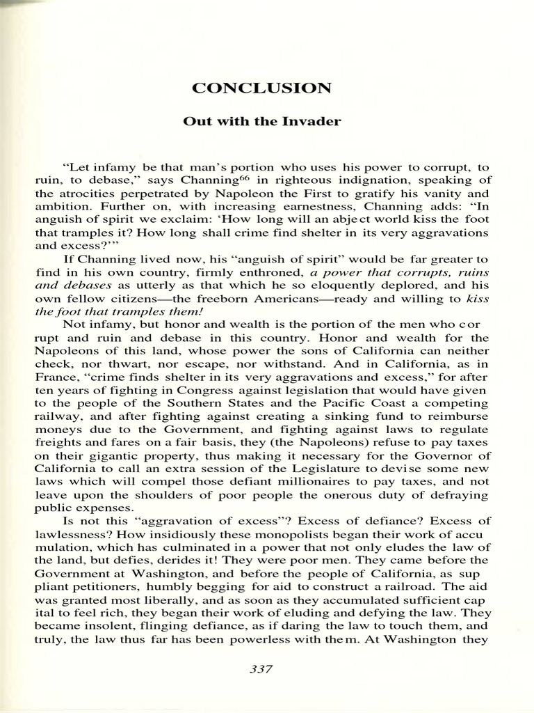 Squatter and The Don Conclusion | PDF | United States Congress ...