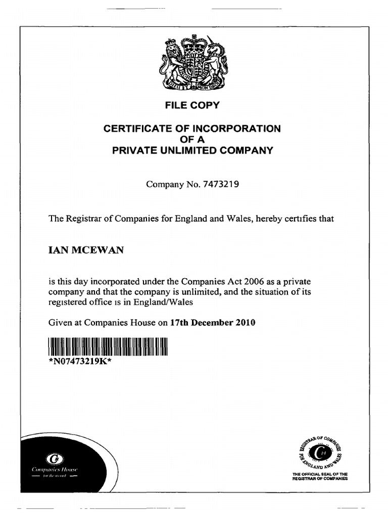 Companies House Document | PDF