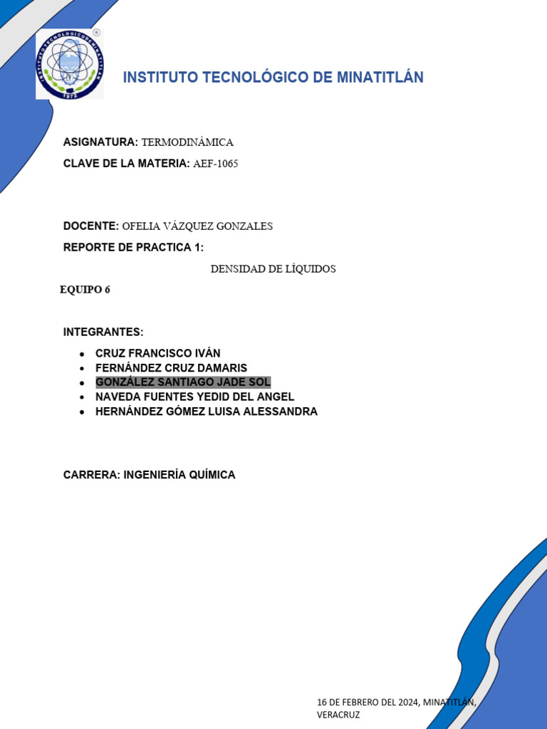 Practica 1 Termo | PDF